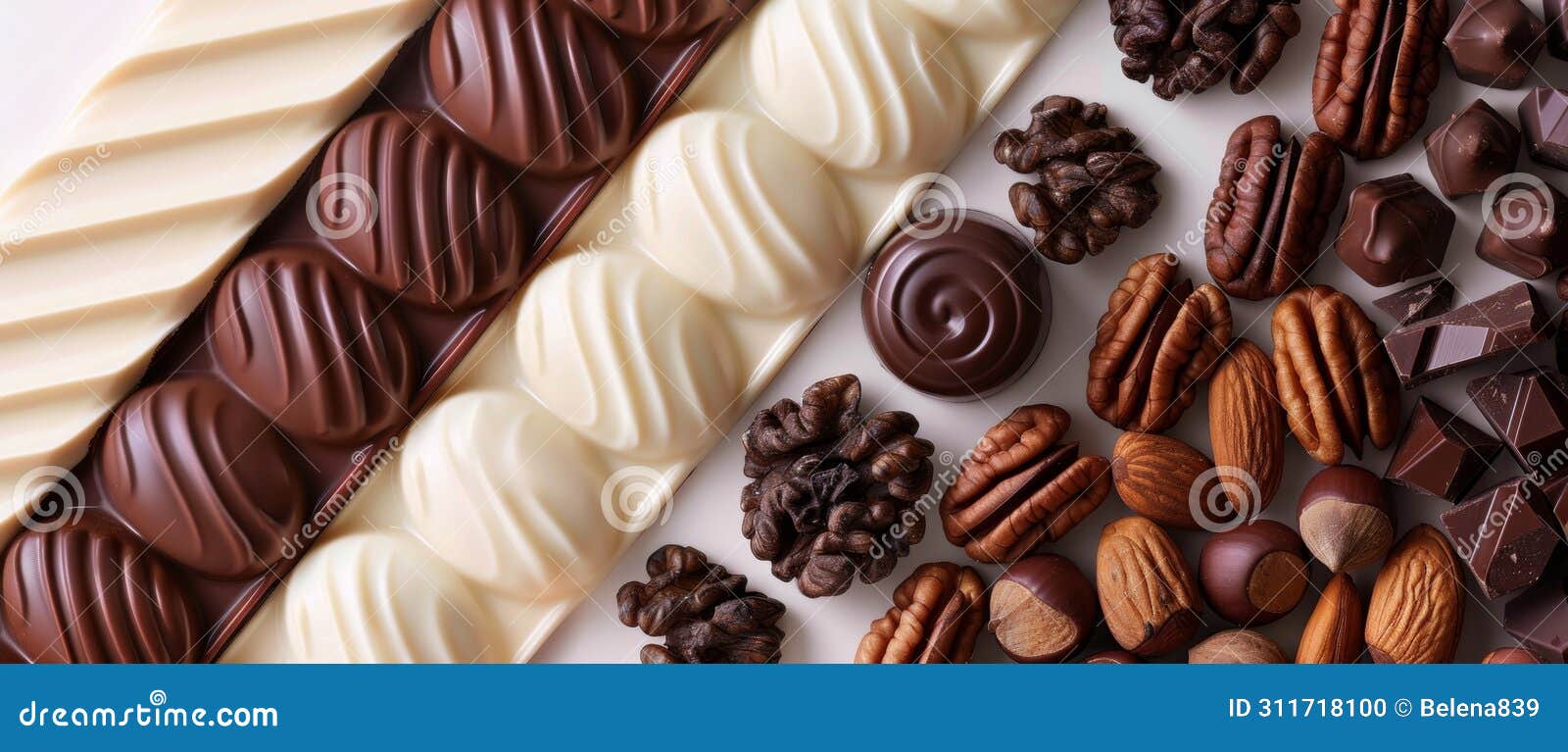 An Array of Assorted Chocolate Bars, Including White, Milk, and Dark ...
