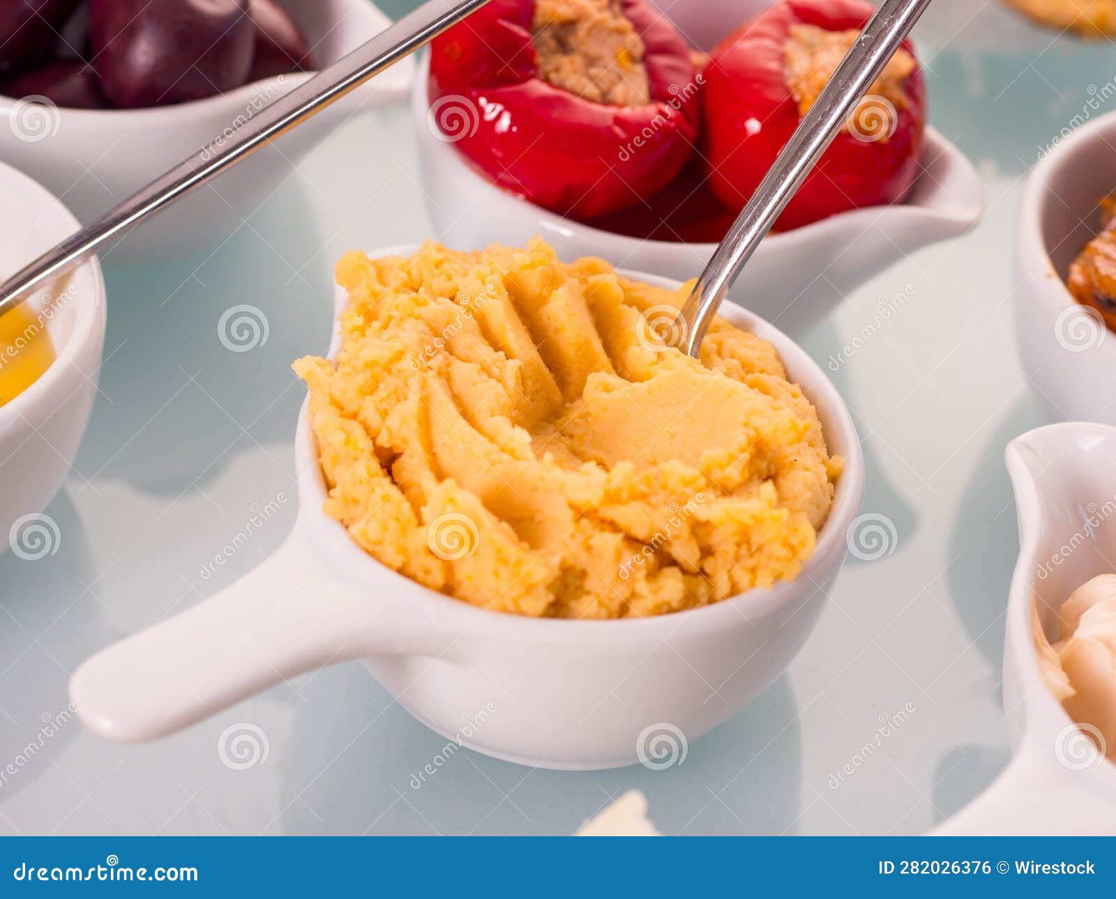 Array of Assorted Snack Foods on a White Background. Stock Photo ...