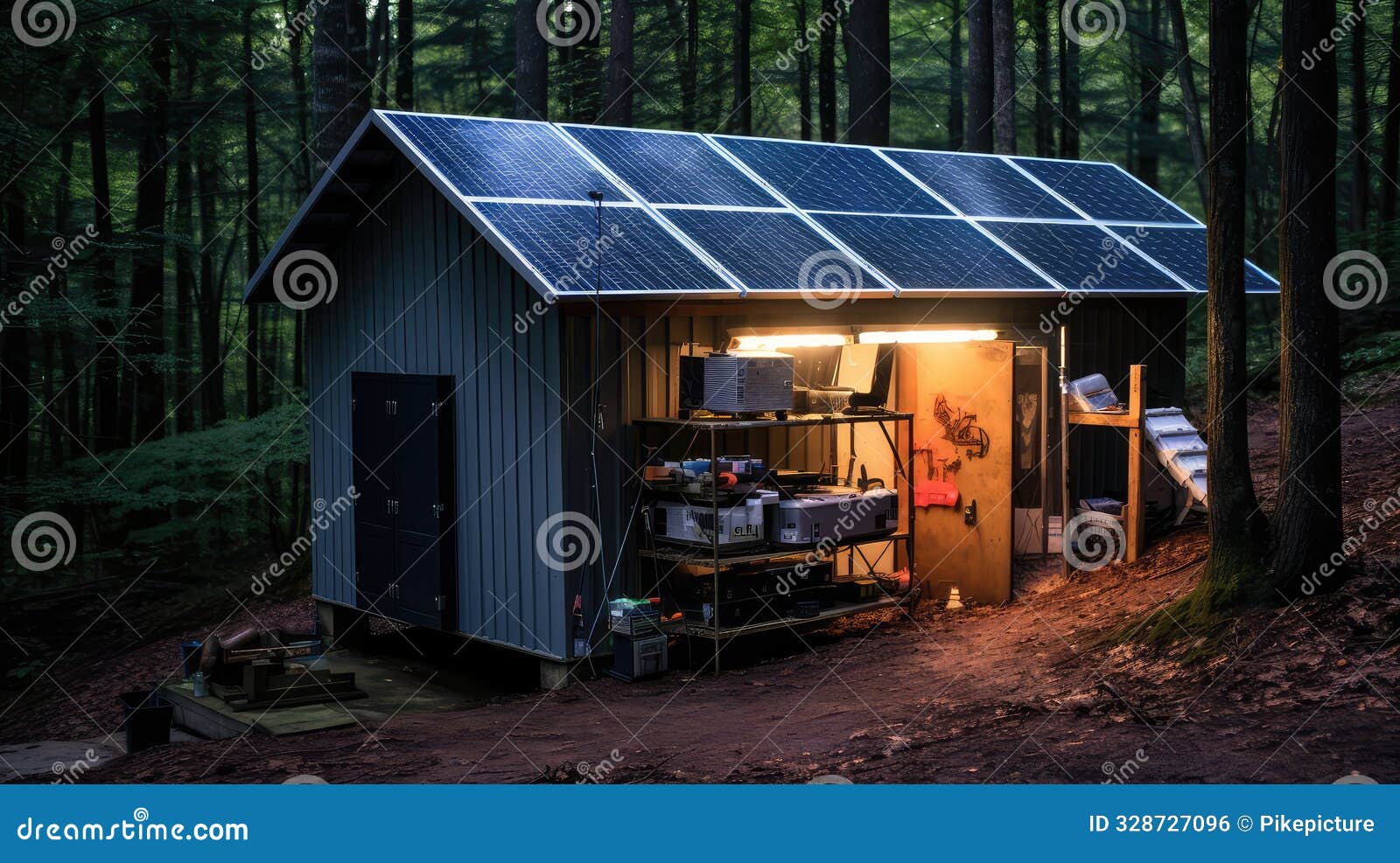 Array Battery Backup Systems Stock Illustration - Illustration of ...