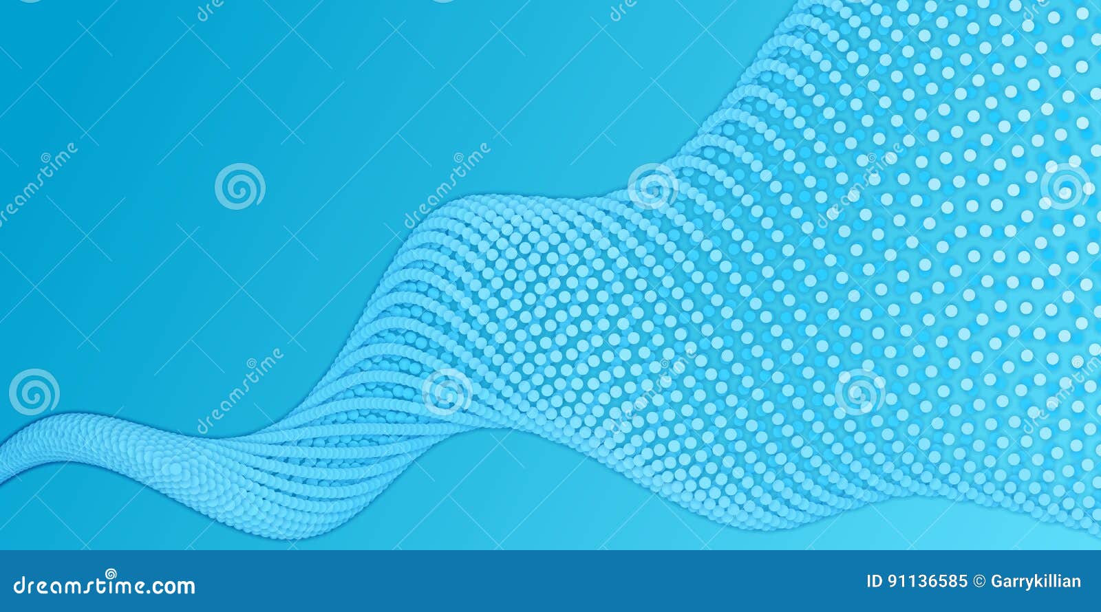 Array of Blue Paper Cut Circles with Shadows in Form of Spiral ...