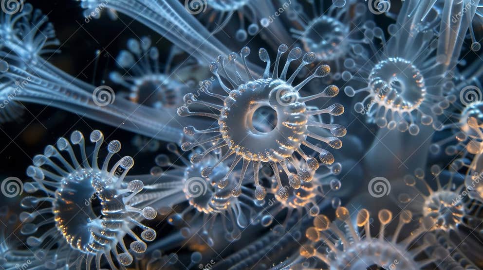 An Array of Ciliates Grouped Together Each with a Distinct Shape and ...