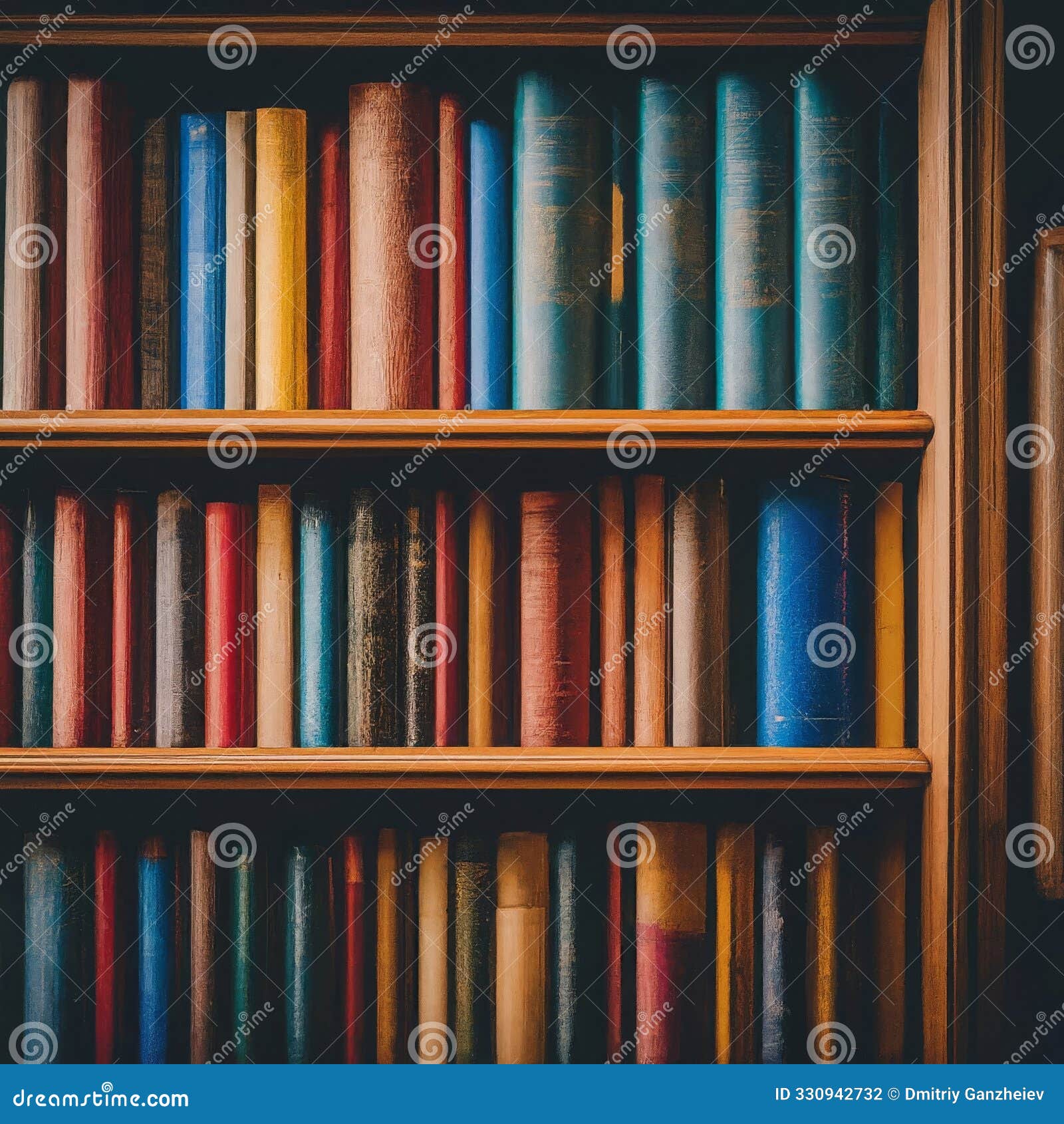 Bookshelf Beauty stock illustration. Illustration of paper - 330942732