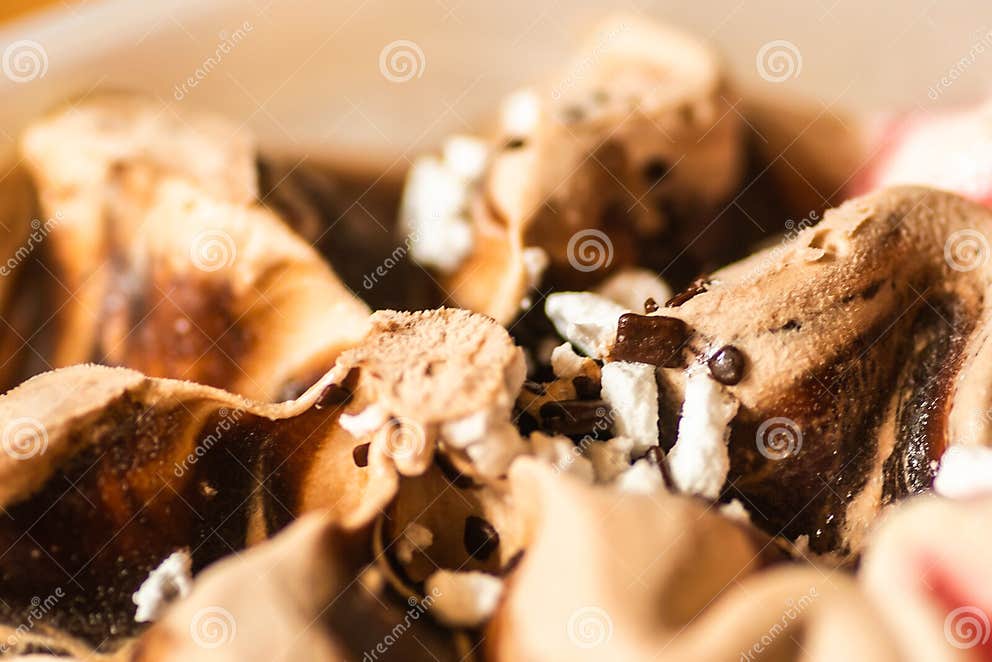 Array of Different Flavored Colorful Ice Cream Stock Image - Image of ...