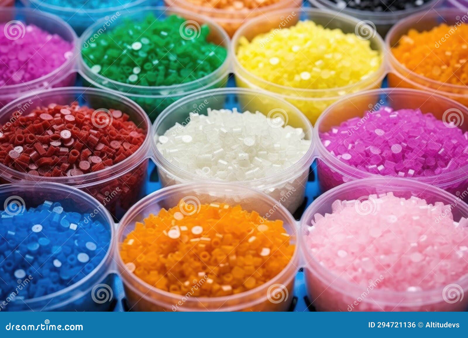 Array of Colorful Wax Pellets before they are Melted Stock Illustration ...