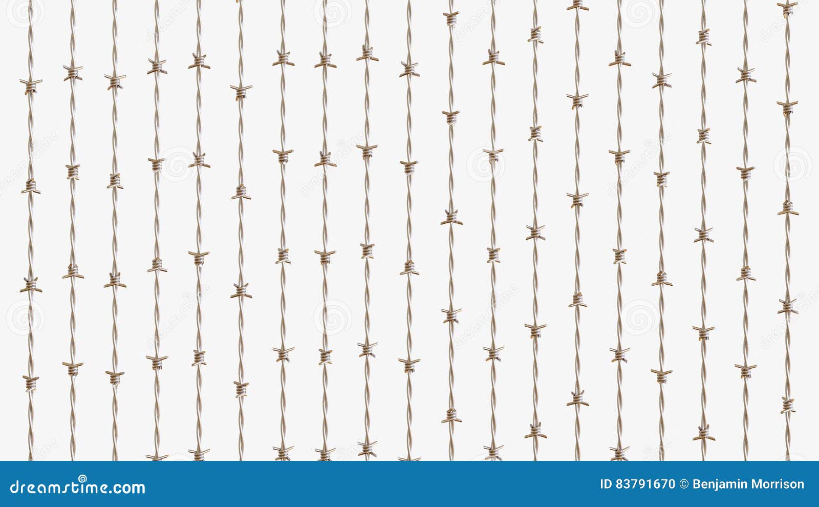 Array of Copper Barbed Wire Stock Illustration - Illustration of bronze ...