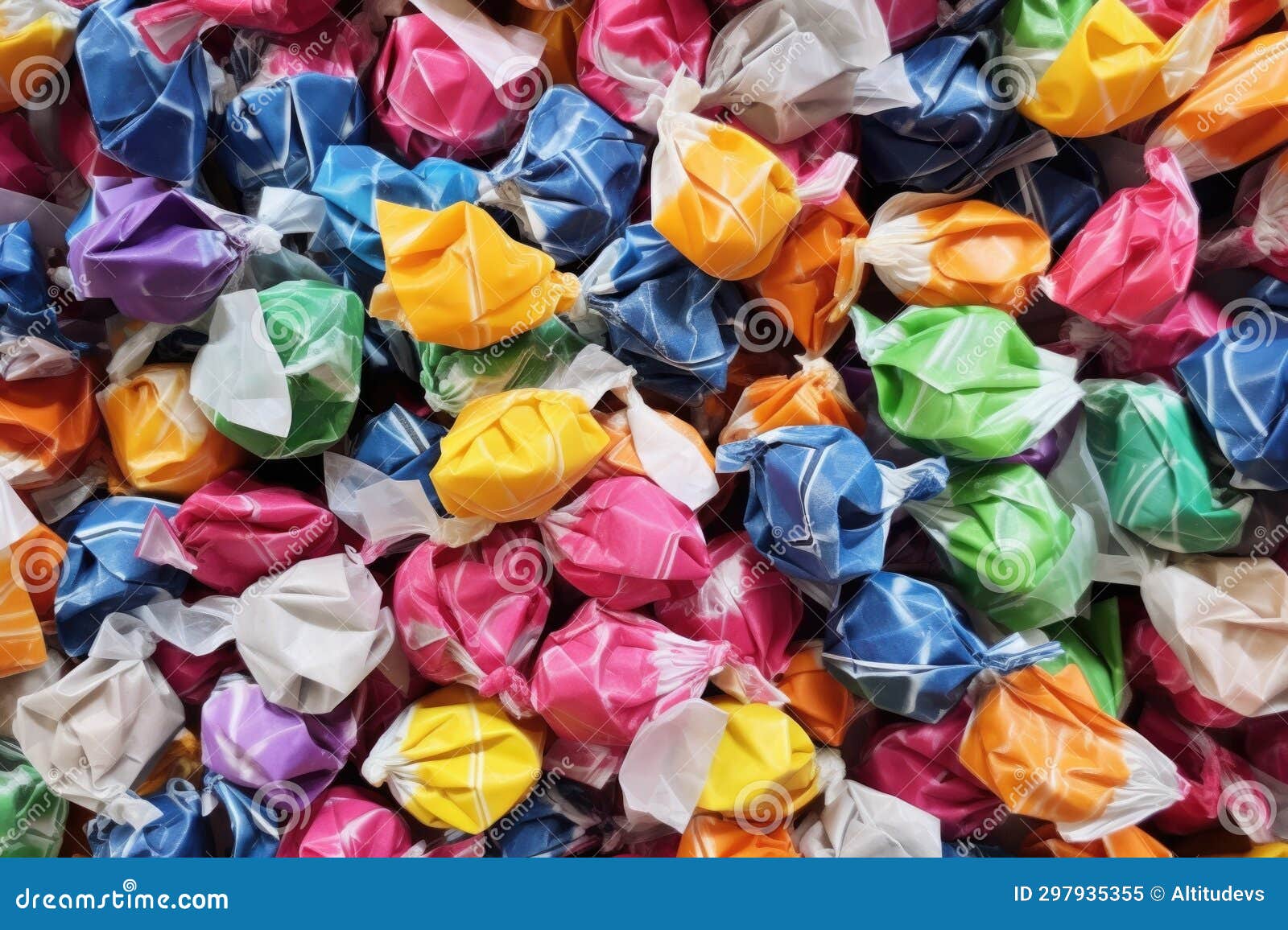 Array of Crumpled Paper Candy Wrappers Stock Image - Image of remnants, crumpled: 297935355