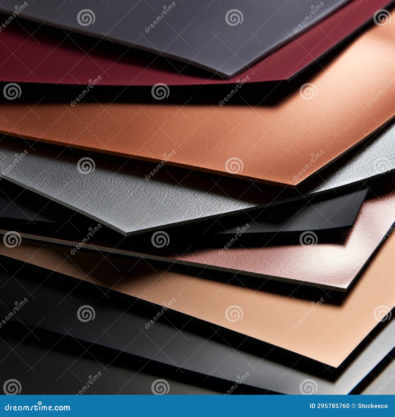 Coated Metal Papers in Light Bronze and Dark Black - Polished ...