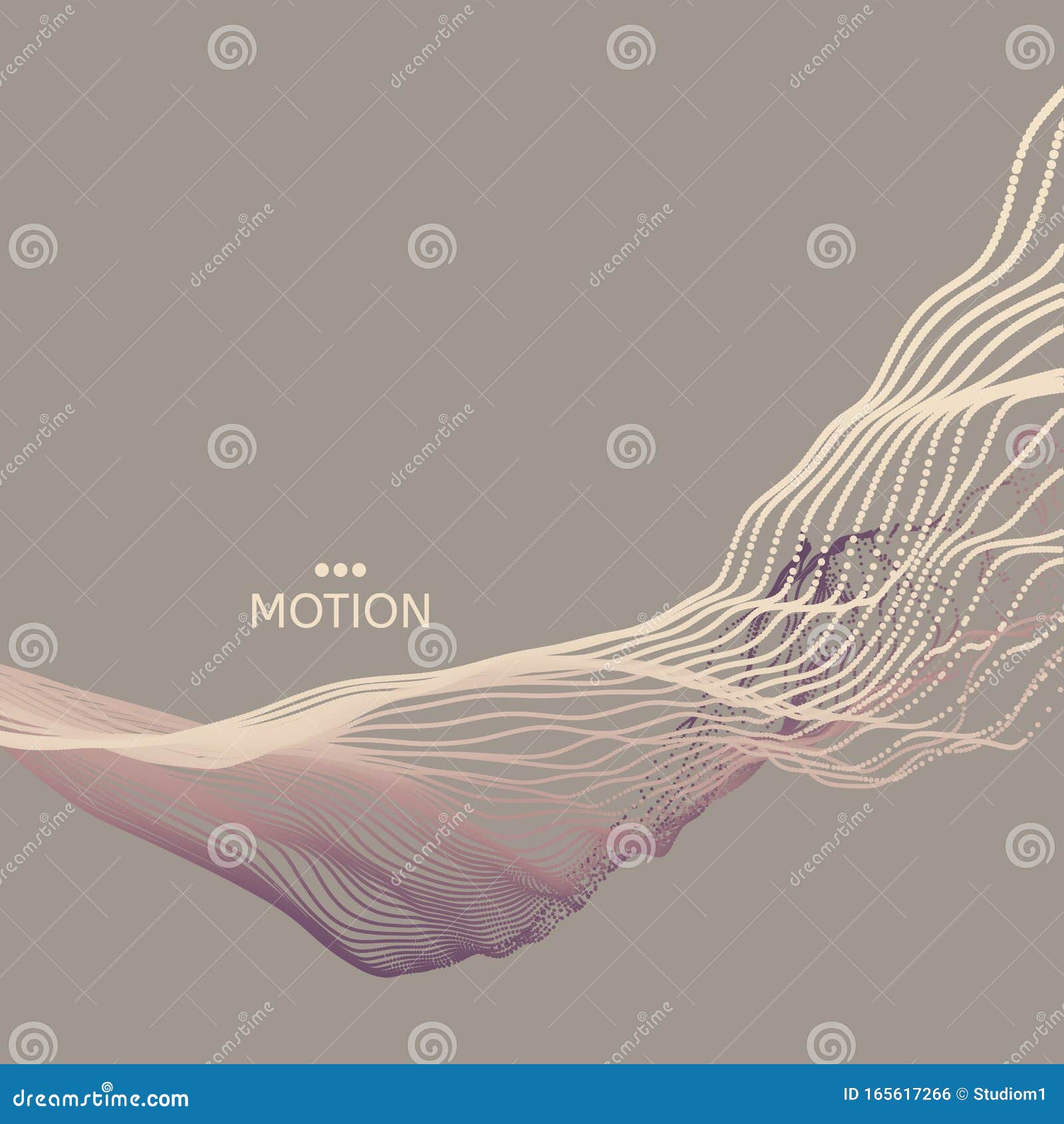 Array with Dynamic Emitted Particles. Graphic Design Stock Vector ...