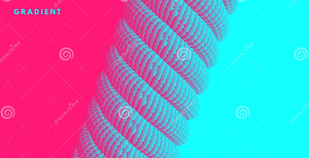 Array with Dynamic Particles. Vector Art Illustration. Composition with ...