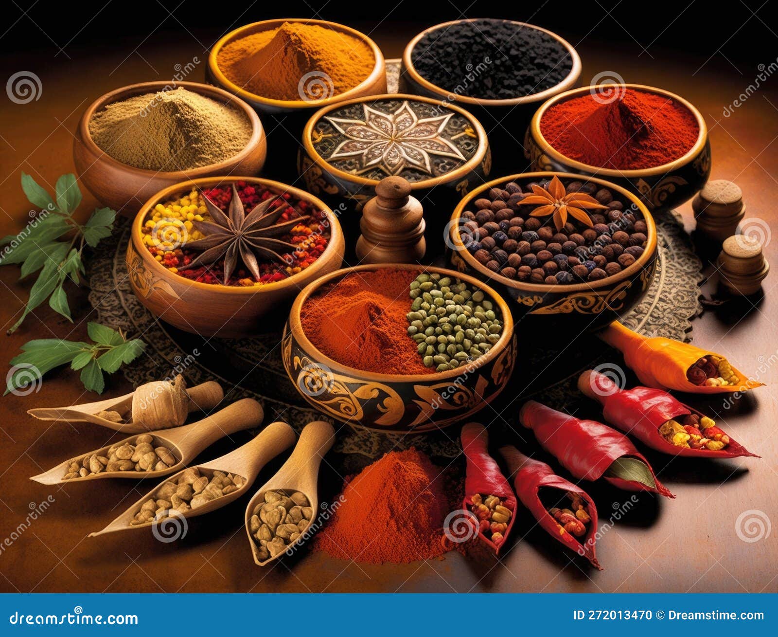 An Array of Exotic Spices Ready To Be Used in a Delicious Dish ...