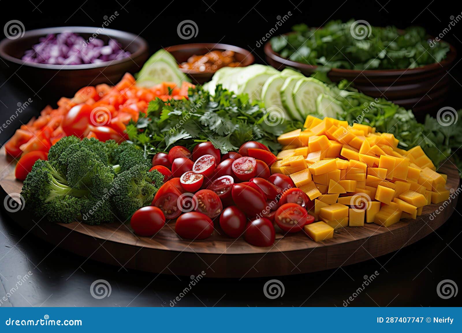 Array of fresh vegetables stock image. Image of collection - 287407747