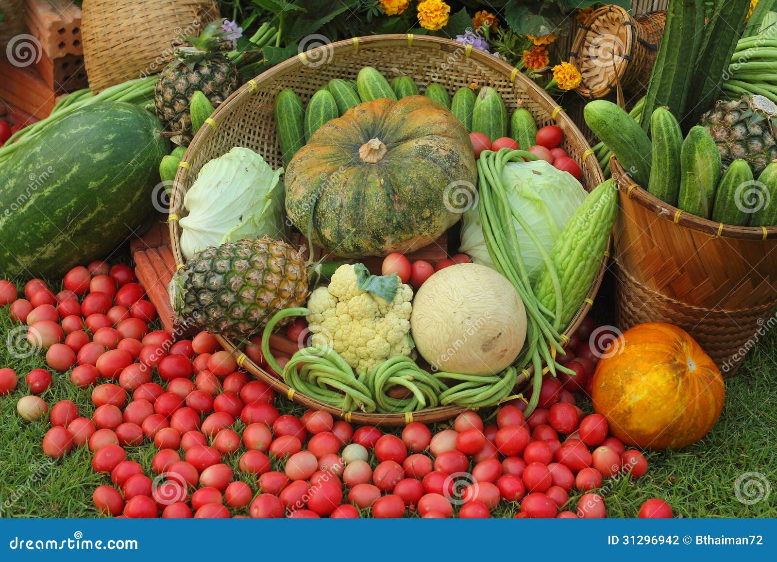 Array of Fruit and Vegetables Stock Photo - Image of close, tomato ...