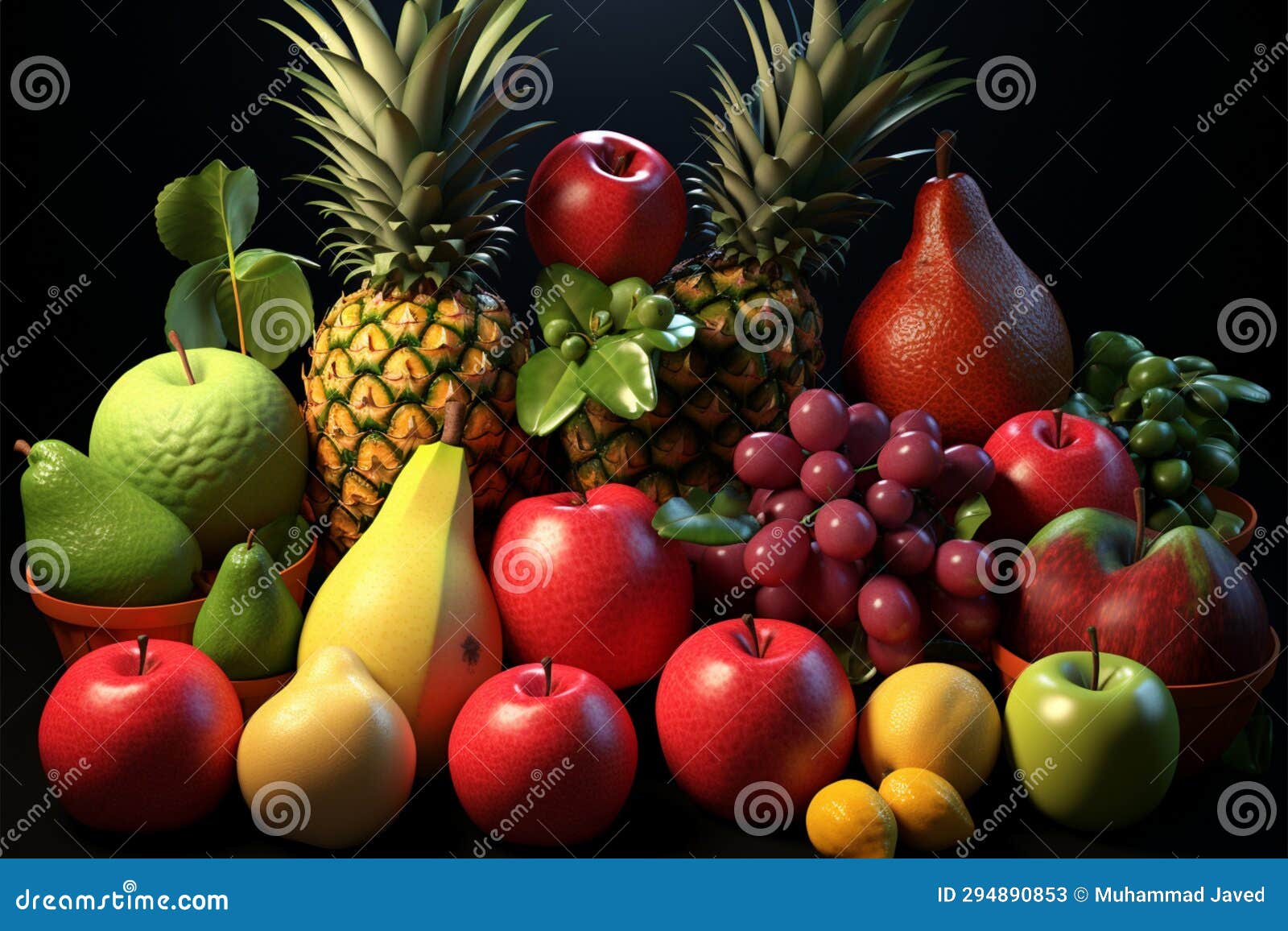 An Array of Fruits, Each Unique in Type and Delectability Stock ...