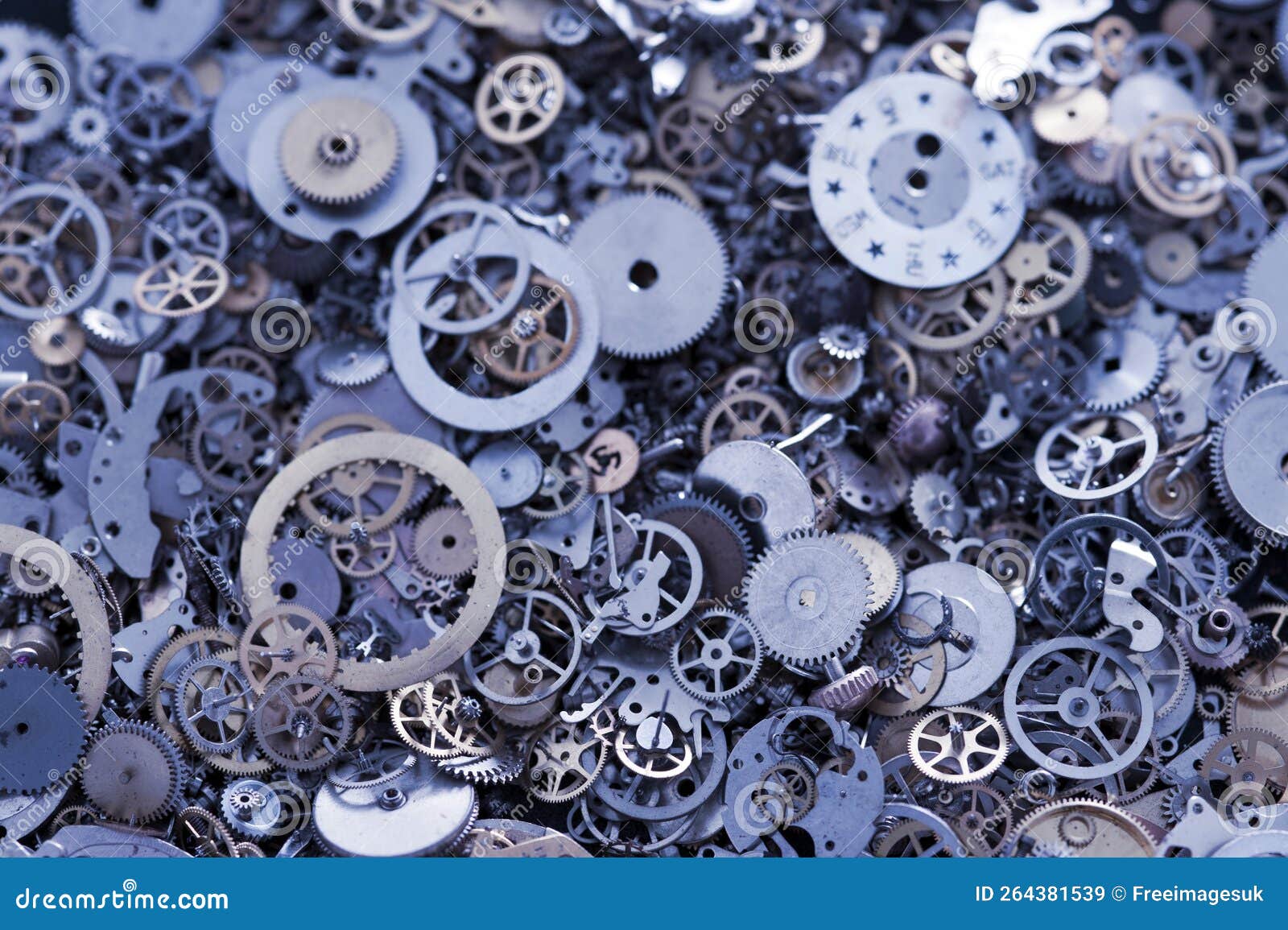 An array of gear wheels stock image. Image of engineering - 264381539