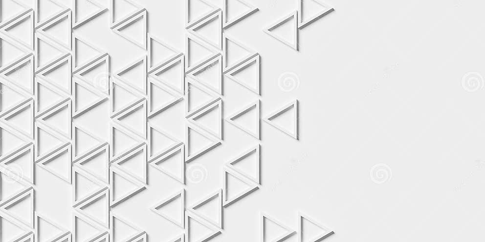 Array or Grid of Offset Triangle Frames Geometrical Background ...
