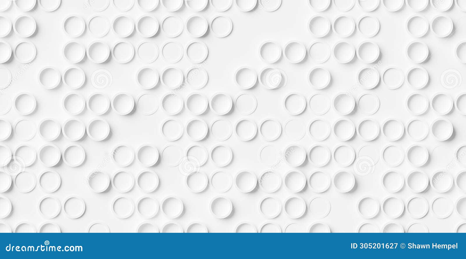 Offset White Organic Overlaying Circle Shapes Geometrical Background ...