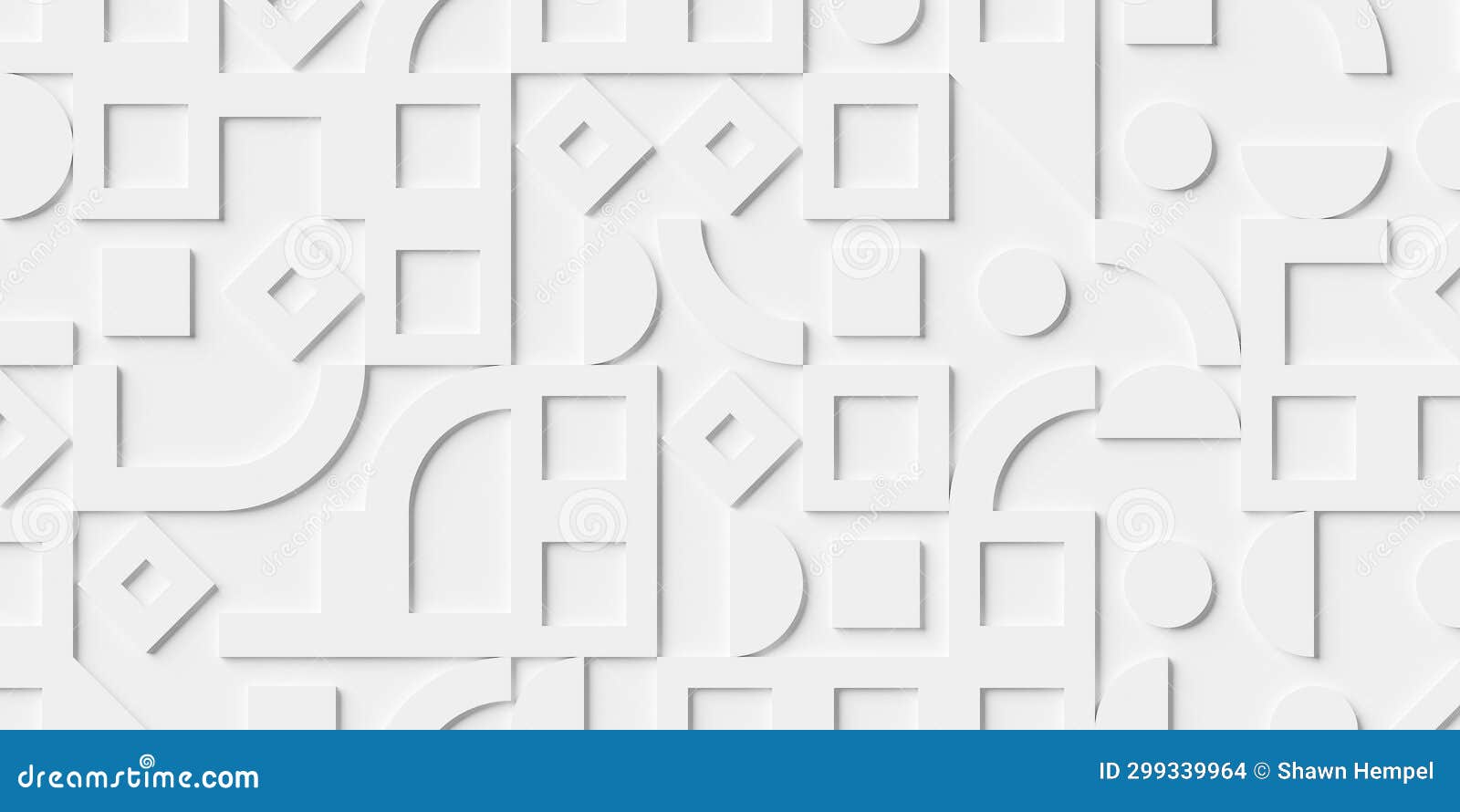 Array or Grid of White Geometry Primitve Shapes Background Wallpaper ...