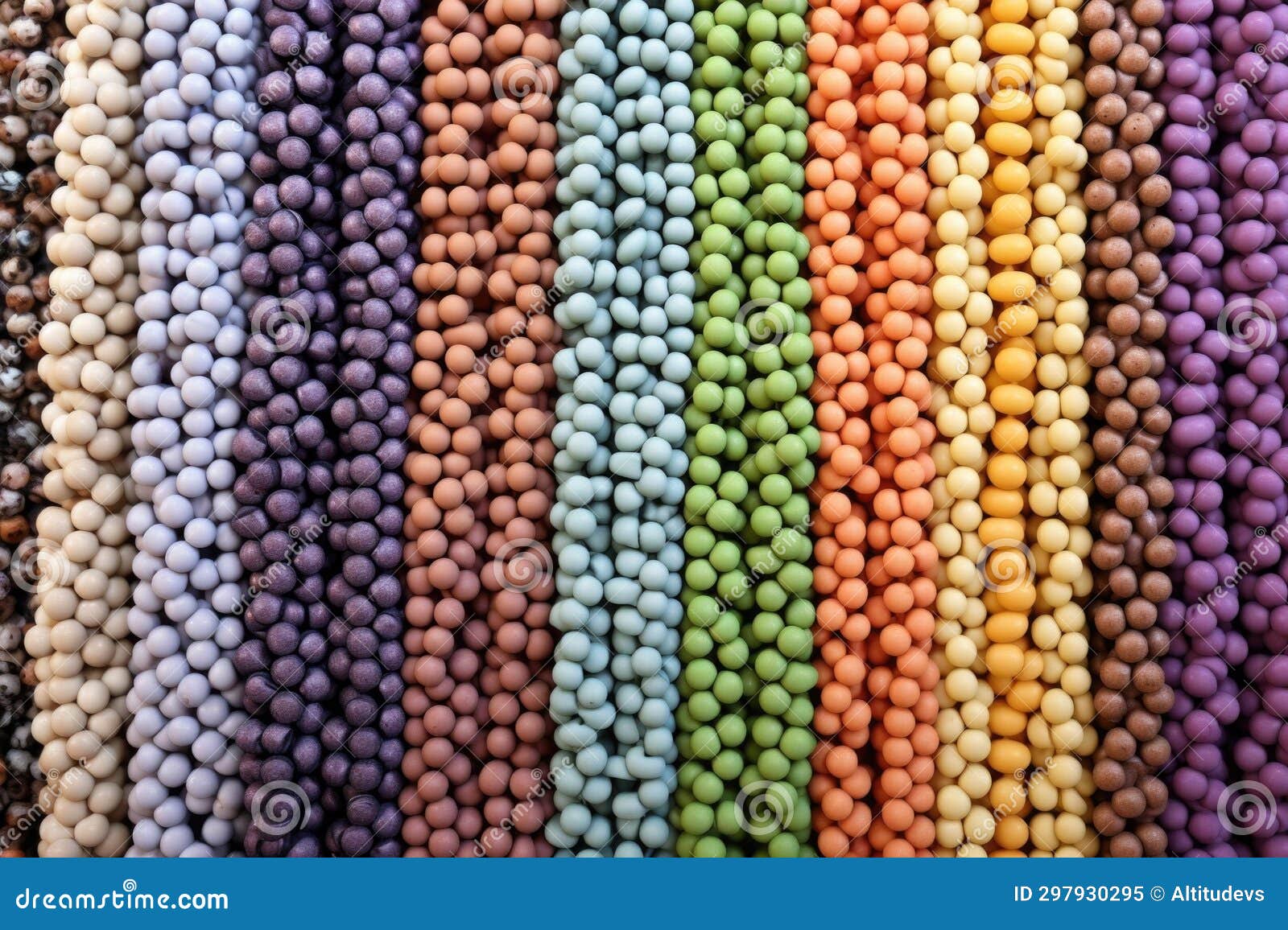 Array of Handcrafted Clay Bead Textures Stock Image - Image of texture ...