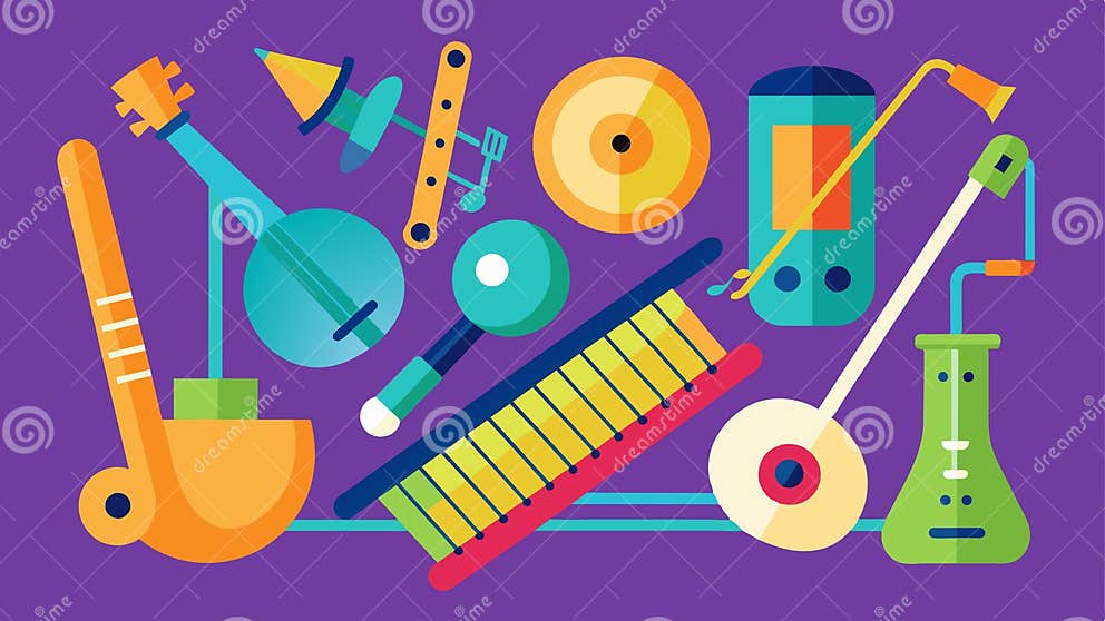 An Array of Handmade Musical Instruments Including a PVC Pipe Xylophone ...
