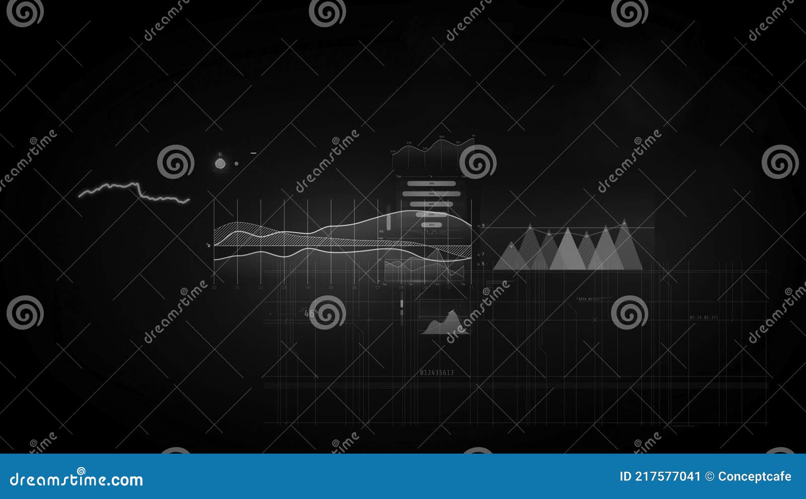 An Array of Infographics in Augmented Reality, Animation with Alpha ...