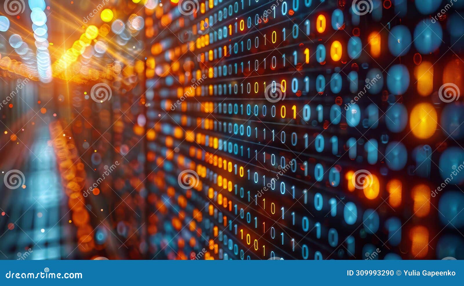 Array of Numbers on Dark Background Stock Photo - Image of data ...