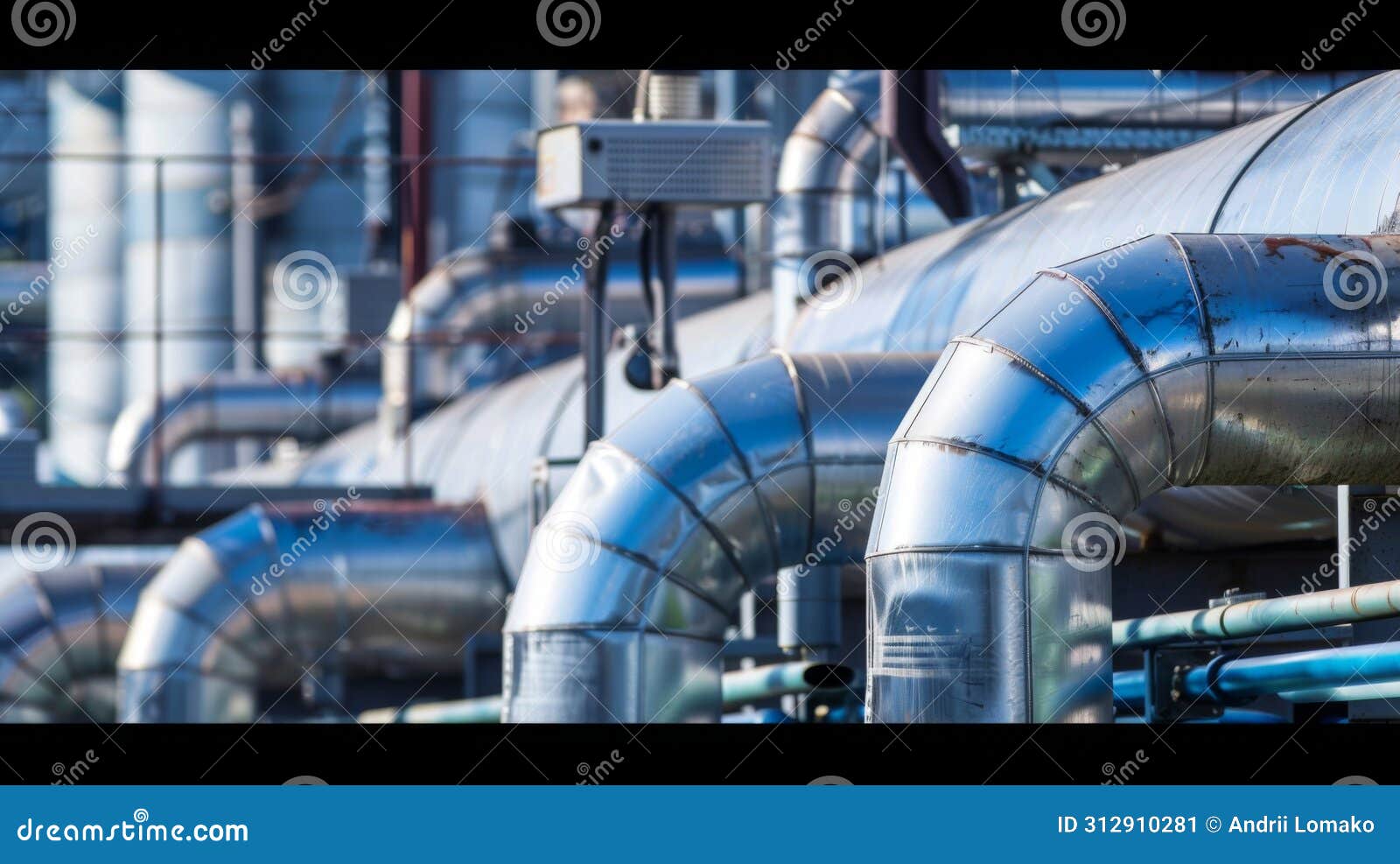 Array of Pipes Side by Side Stock Image - Image of organized, plumbing ...