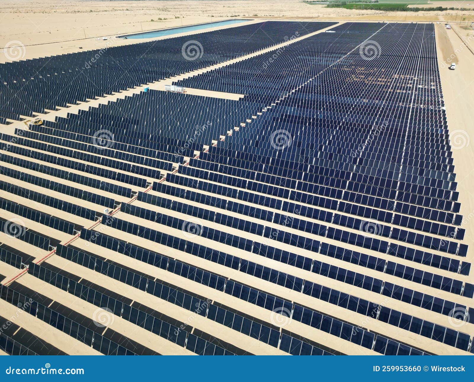 Array of Polycrystalline Silicon Solar Cells in Solar Power Plant ...