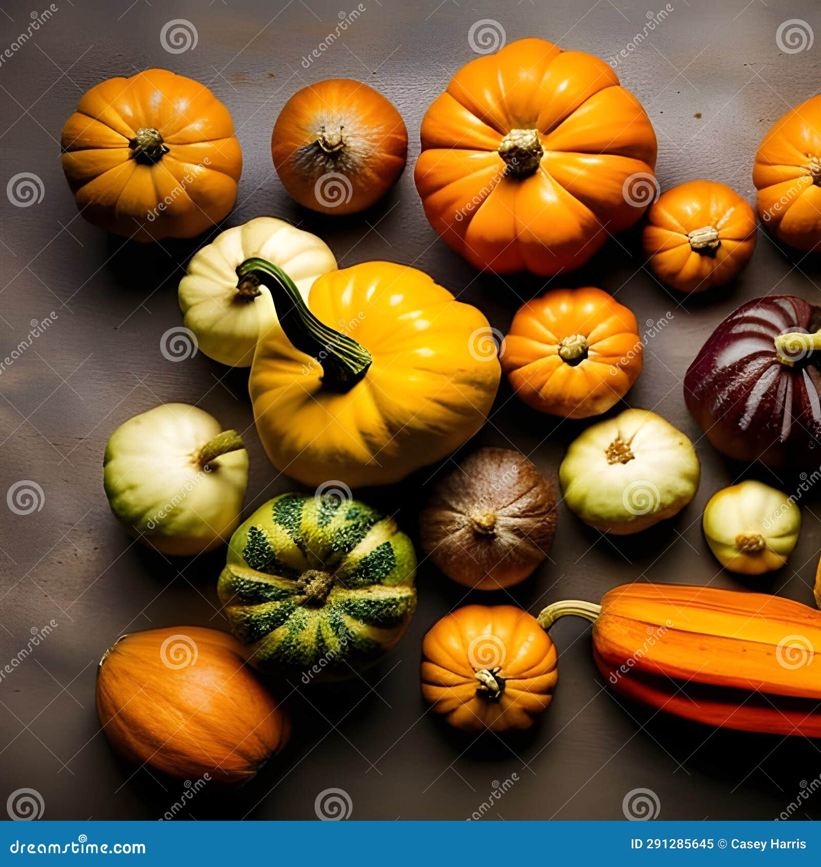 Array of Pumpkins and Gourds Stock Image - Image of fruit, squashes ...