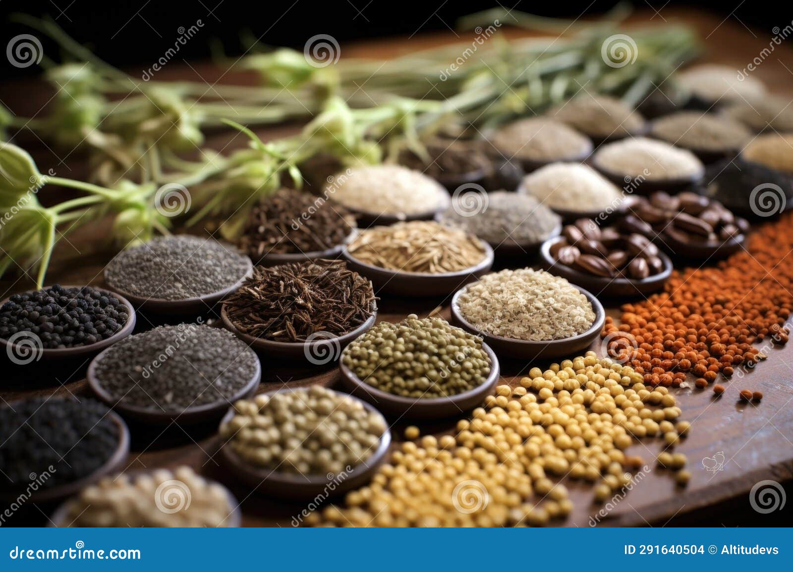 Array of Seeds before Germination Process Stock Photo - Image of nature ...