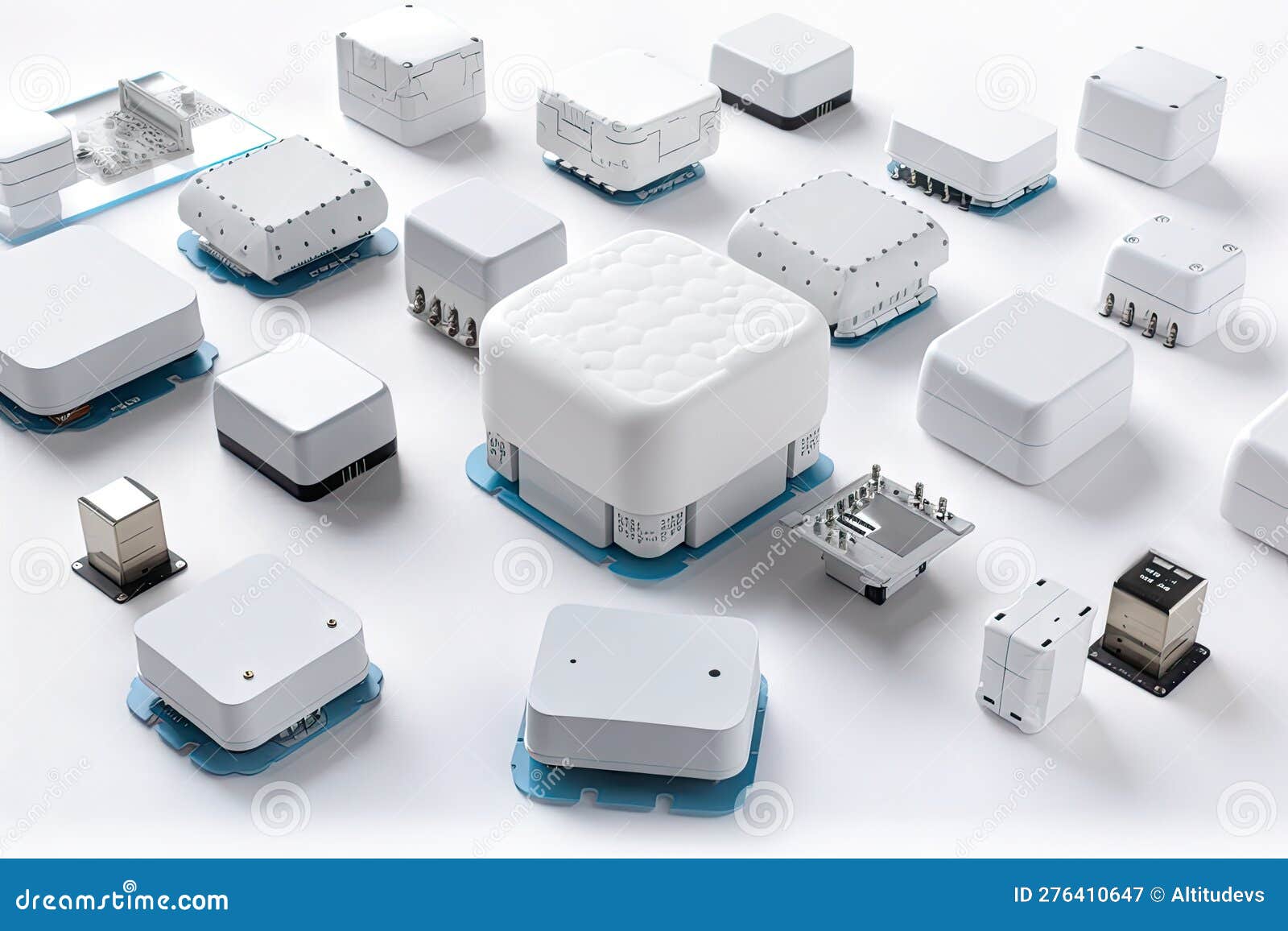 Array Of Sensors Each With Its Own Unique Identifier And Purpose Transmitting Data To The