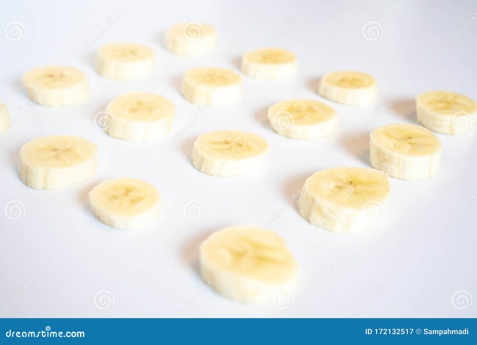 An Array of Sliced Banana stock image. Image of grapes - 172132517