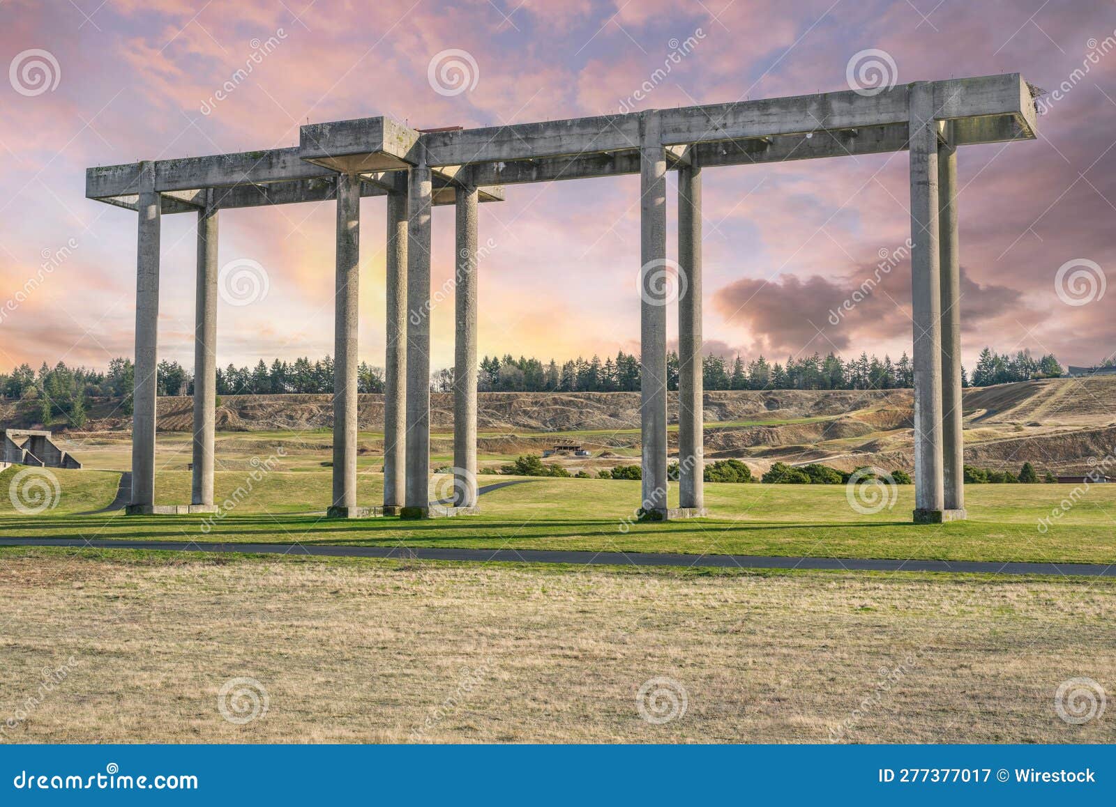 Towering Concrete Grain Silos Royalty-Free Stock Photography ...