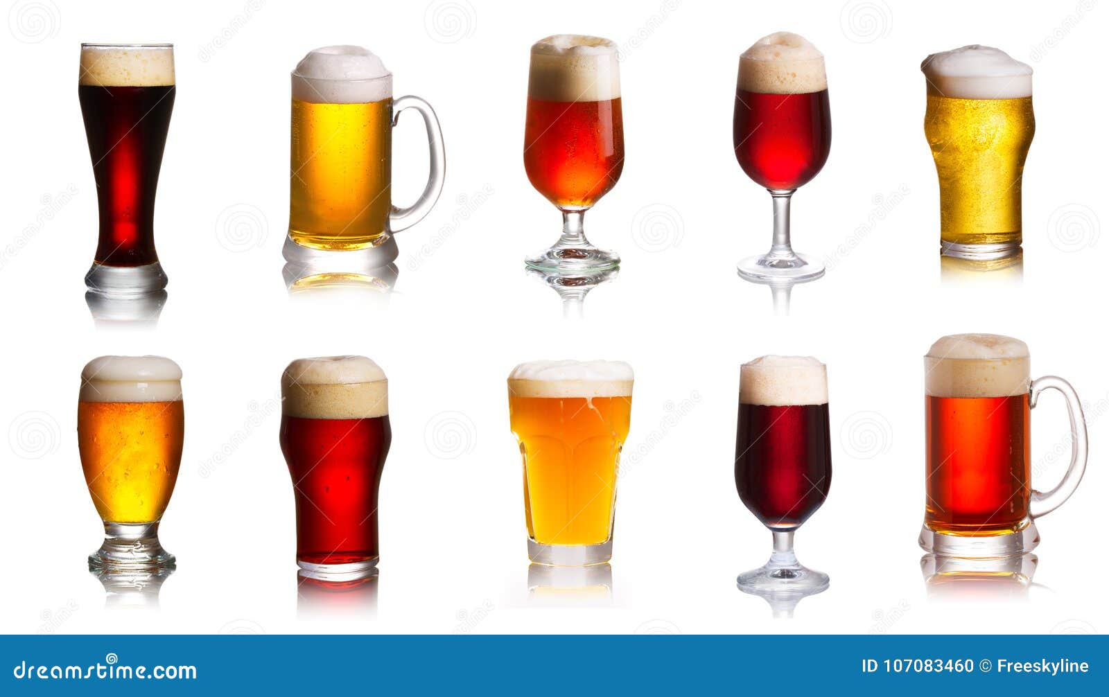 Array of Various Sorts of Beers. Selection of Various Types of Beer ...