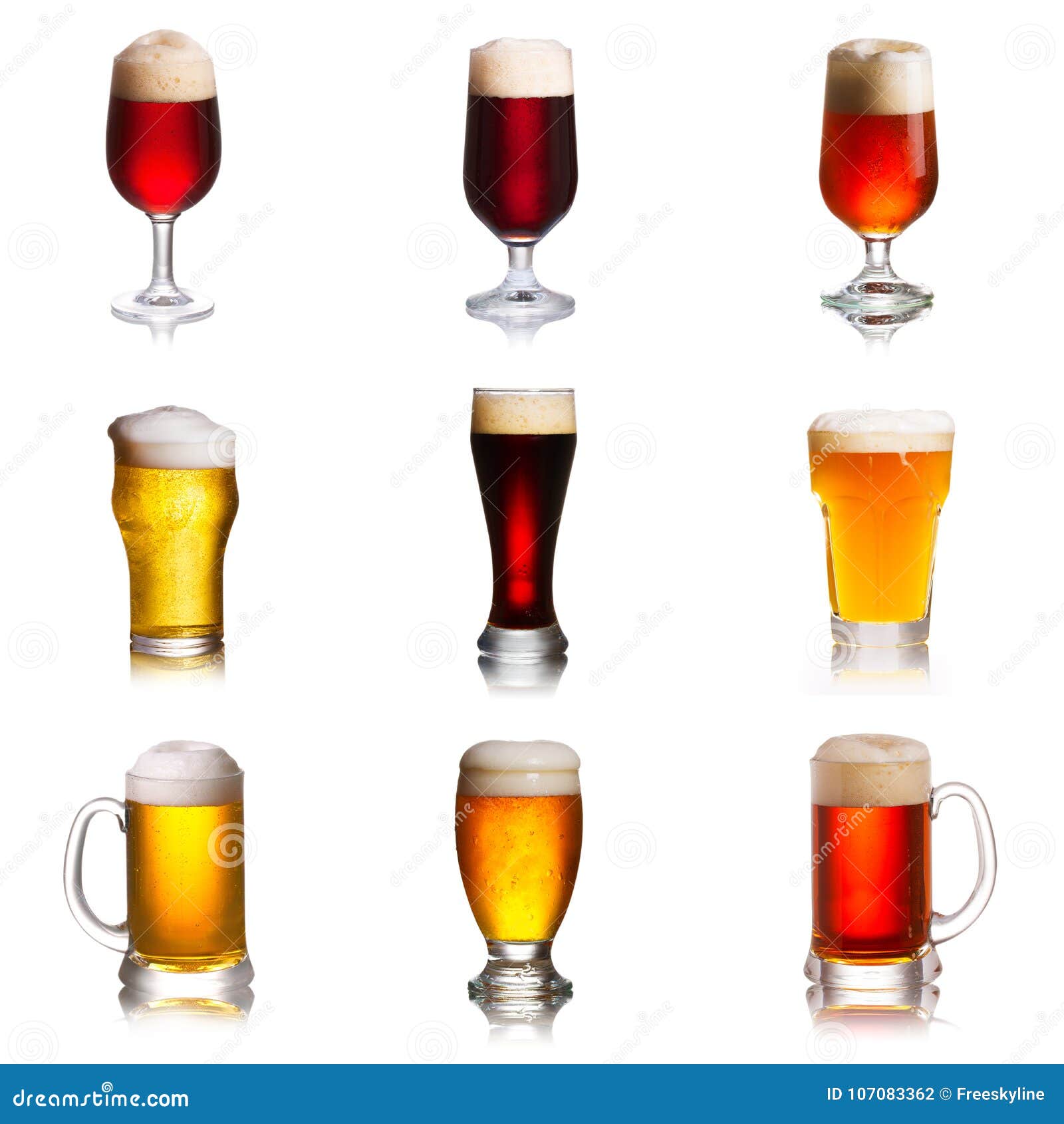 Array of Various Sorts of Beers. Selection of Various Types of Beer ...