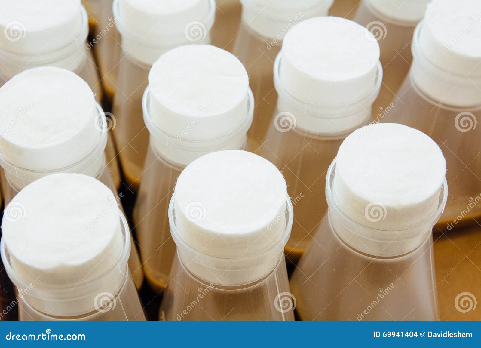 Capped Sample Vials On An HPLC Analysis Autosampler Royalty-Free Stock ...