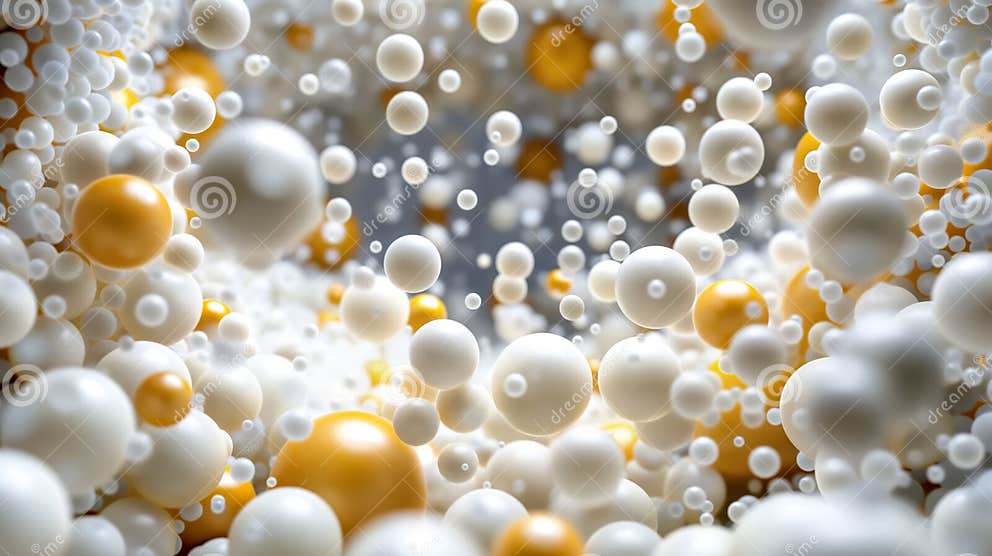 Spheres in Motion: a Dance of Light and Depth Stock Image - Image of ...