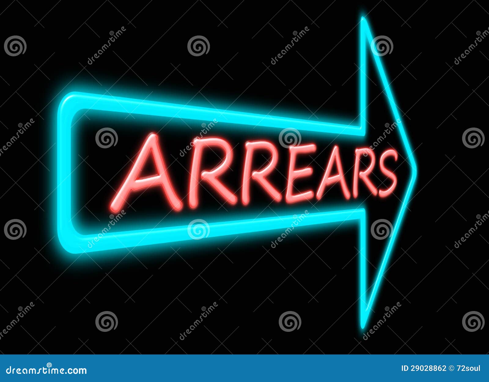 Arrears concept. stock illustration. Illustration of control - 29028862