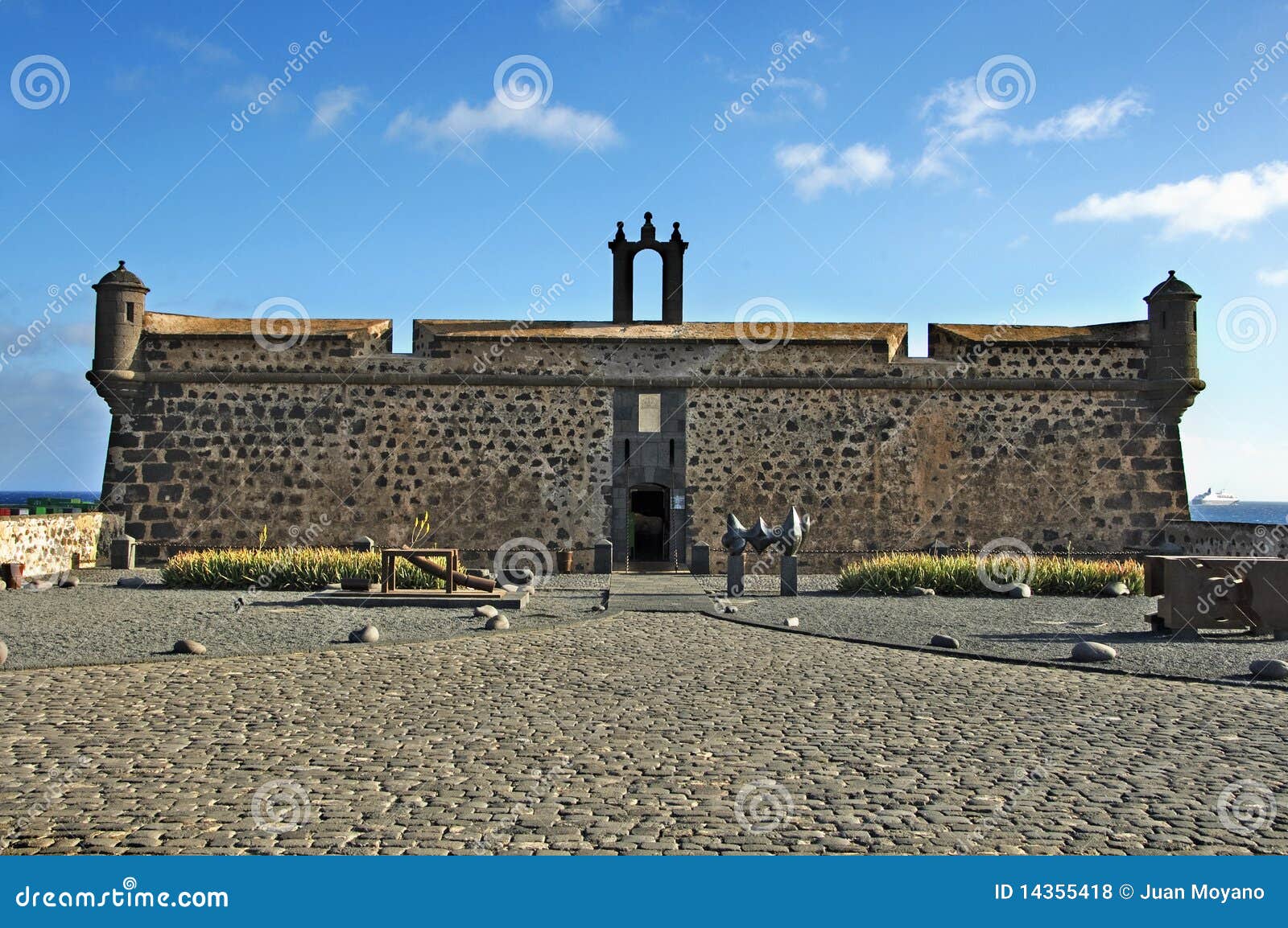 Arrecife Lanzarote Playa Reducto Beach Palm Trees Royalty-Free Stock ...