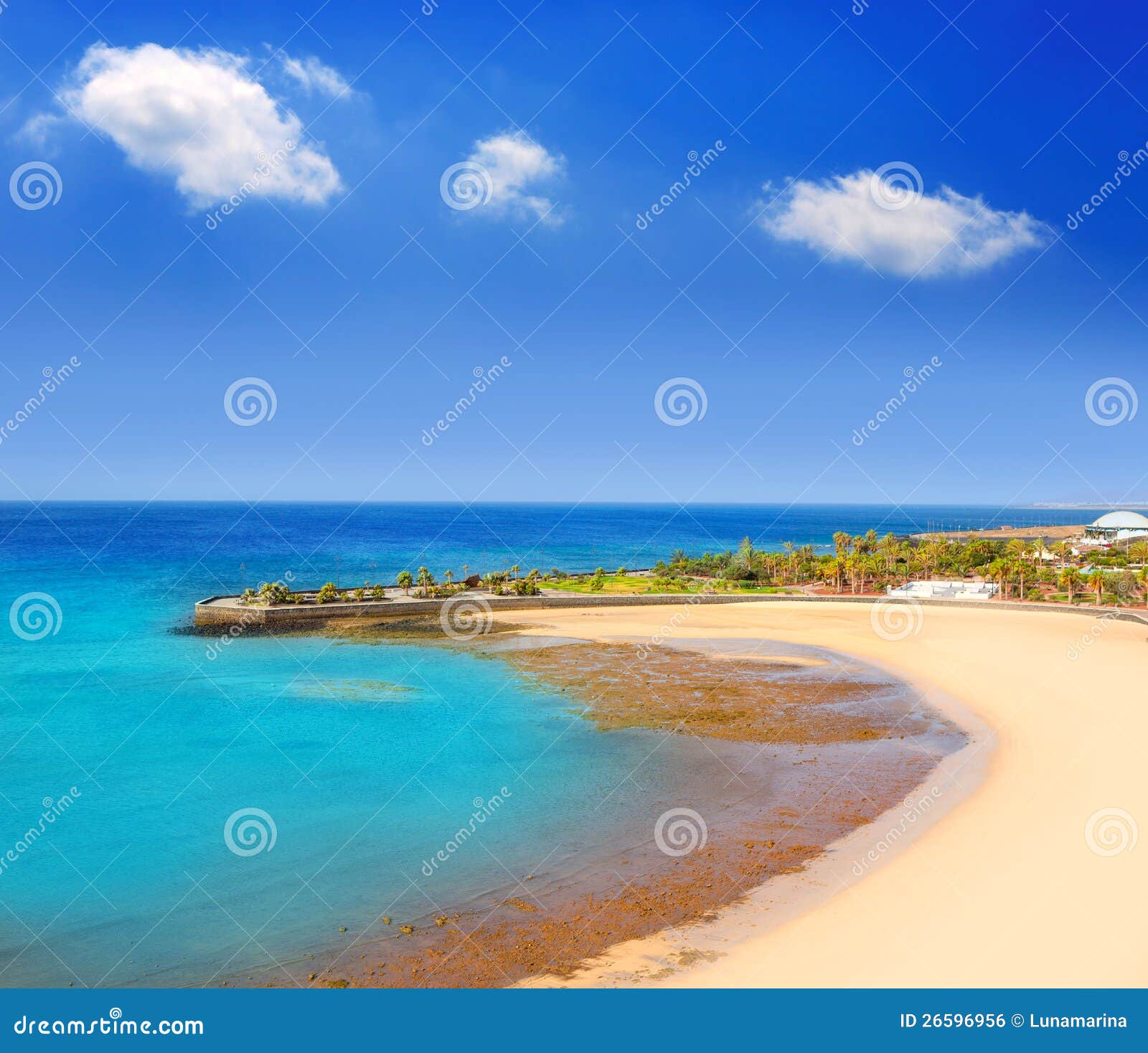 Arrecife Lanzarote Playa Del Reducto Beach Stock Photo - Image of ...