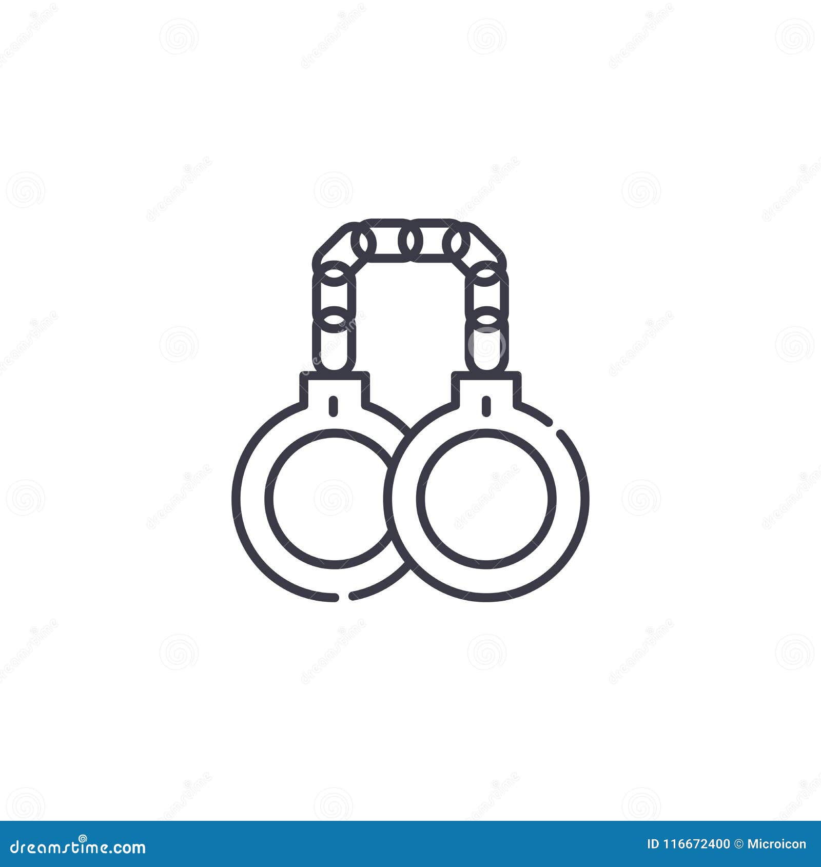 Arrest Linear Icon Concept. Arrest Line Vector Sign, Symbol ...