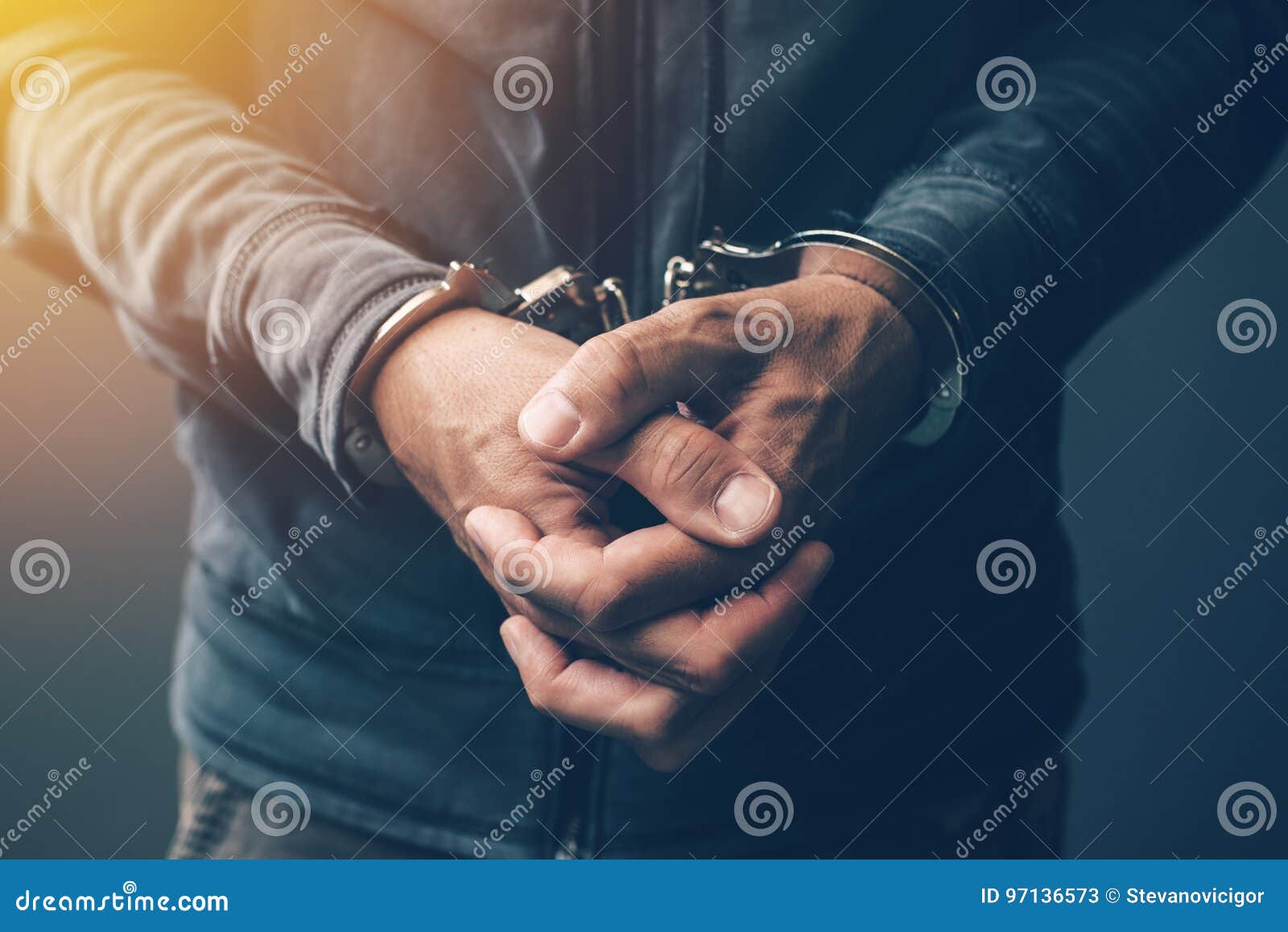 Arrested Computer Hacker with Handcuffs Stock Image - Image of malware ...