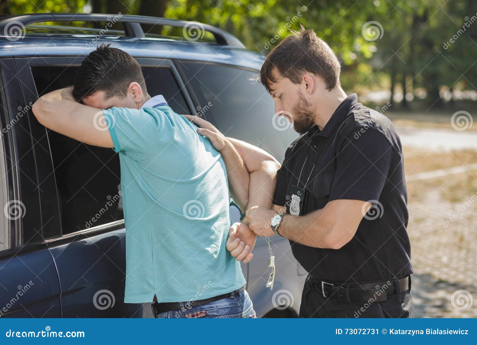 Arrested for drink-driving stock image. Image of handcuffs - 73072731