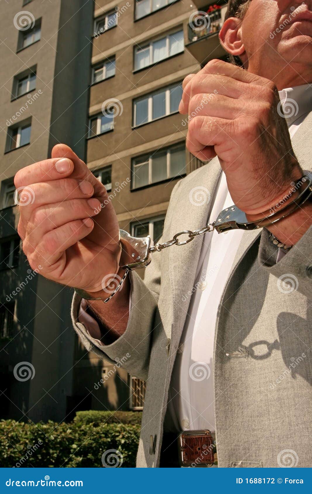 Arrested man stock photo. Image of arrest, bondage, suit - 1688172