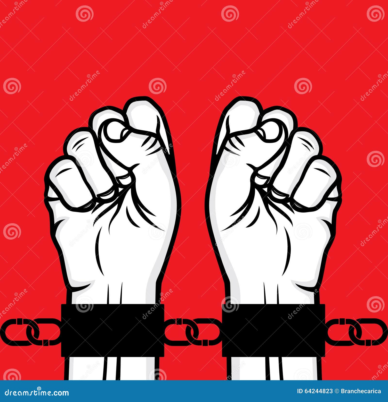 Arrested Man Hand and Hand Cuffs Stock Vector - Illustration of suspect ...