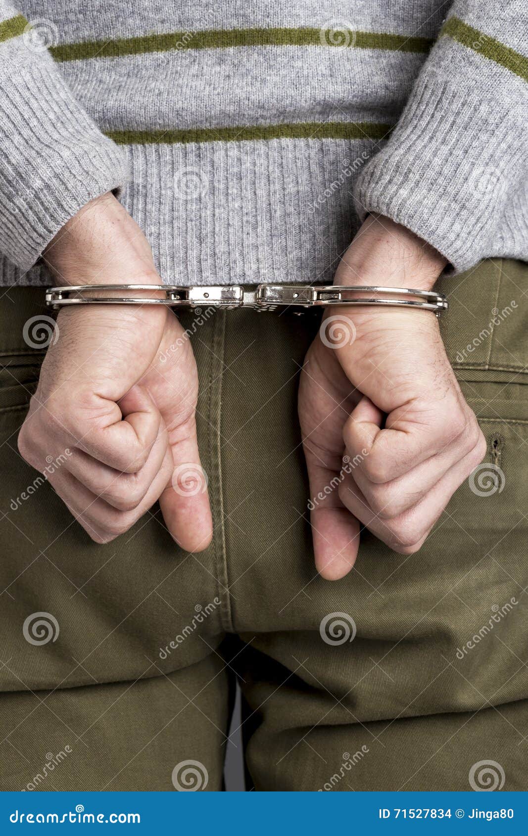 An Arrested Man with Handcuffs Stock Photo - Image of convict, justice ...