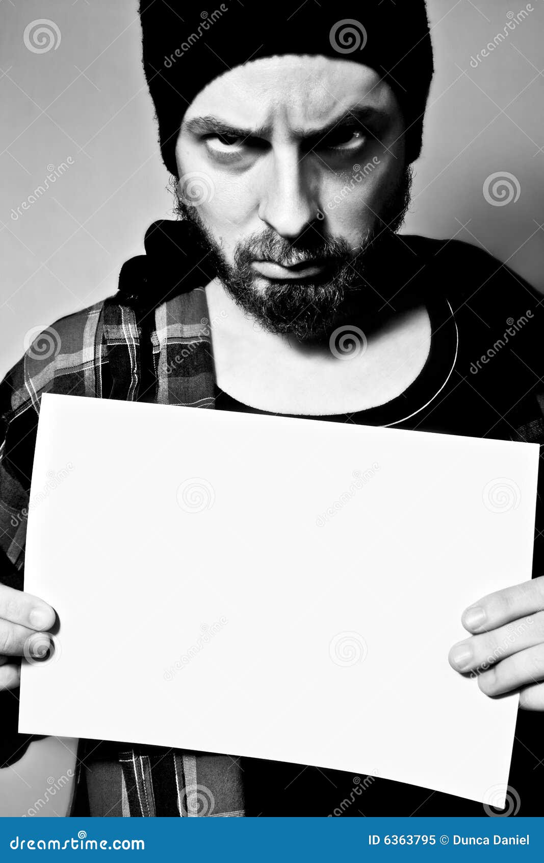 Arrested Man Thief Holding Blank Board Stock Image - Image of justice ...