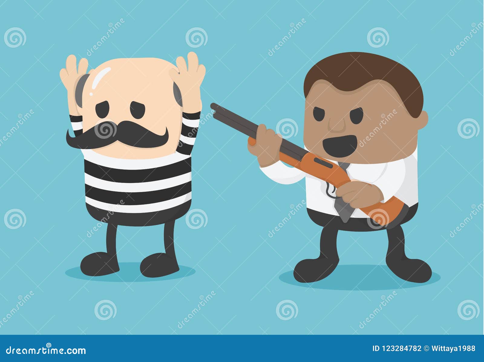 Angry Arrestee Prisoner Caught Handcuffs Burglar Robber Thief Guy ...