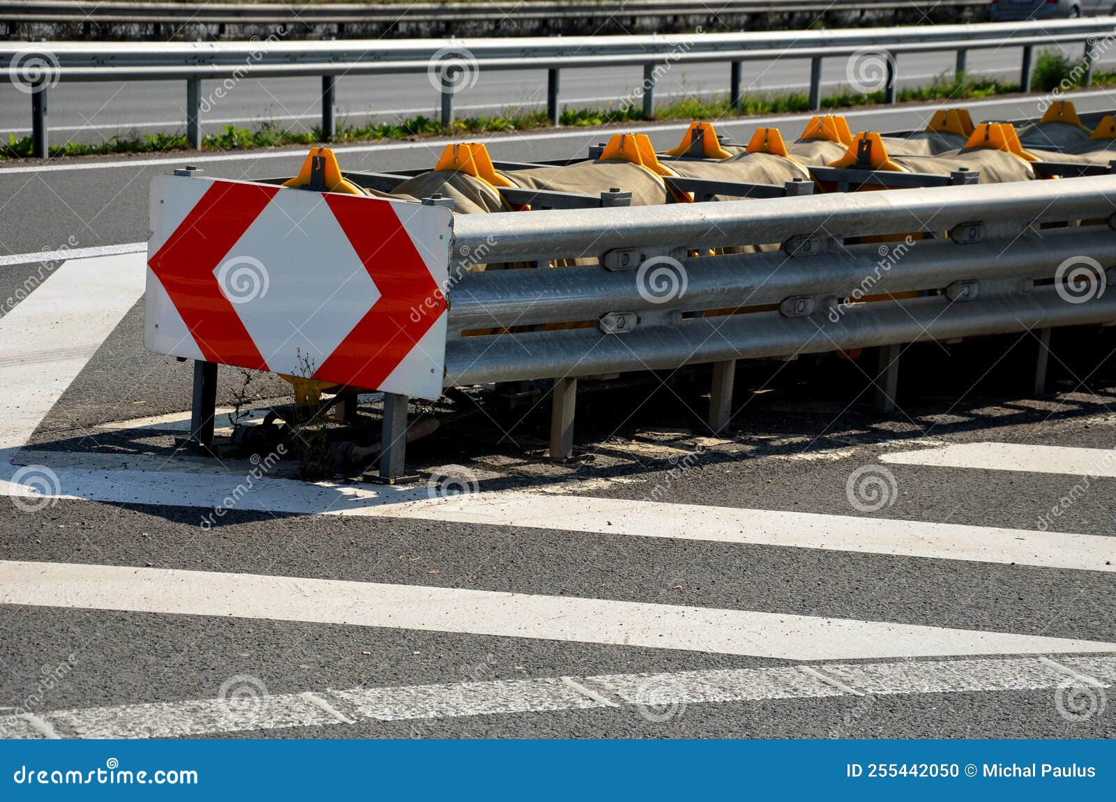 Arresting System Made of Steel Construction Stops Stock Photo - Image ...