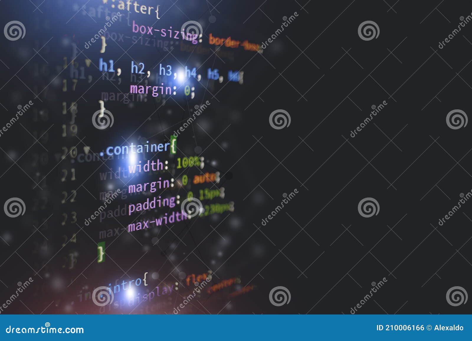 Arrière-plan Du Codage Web Css Photo stock - Image du réseau, titre ...