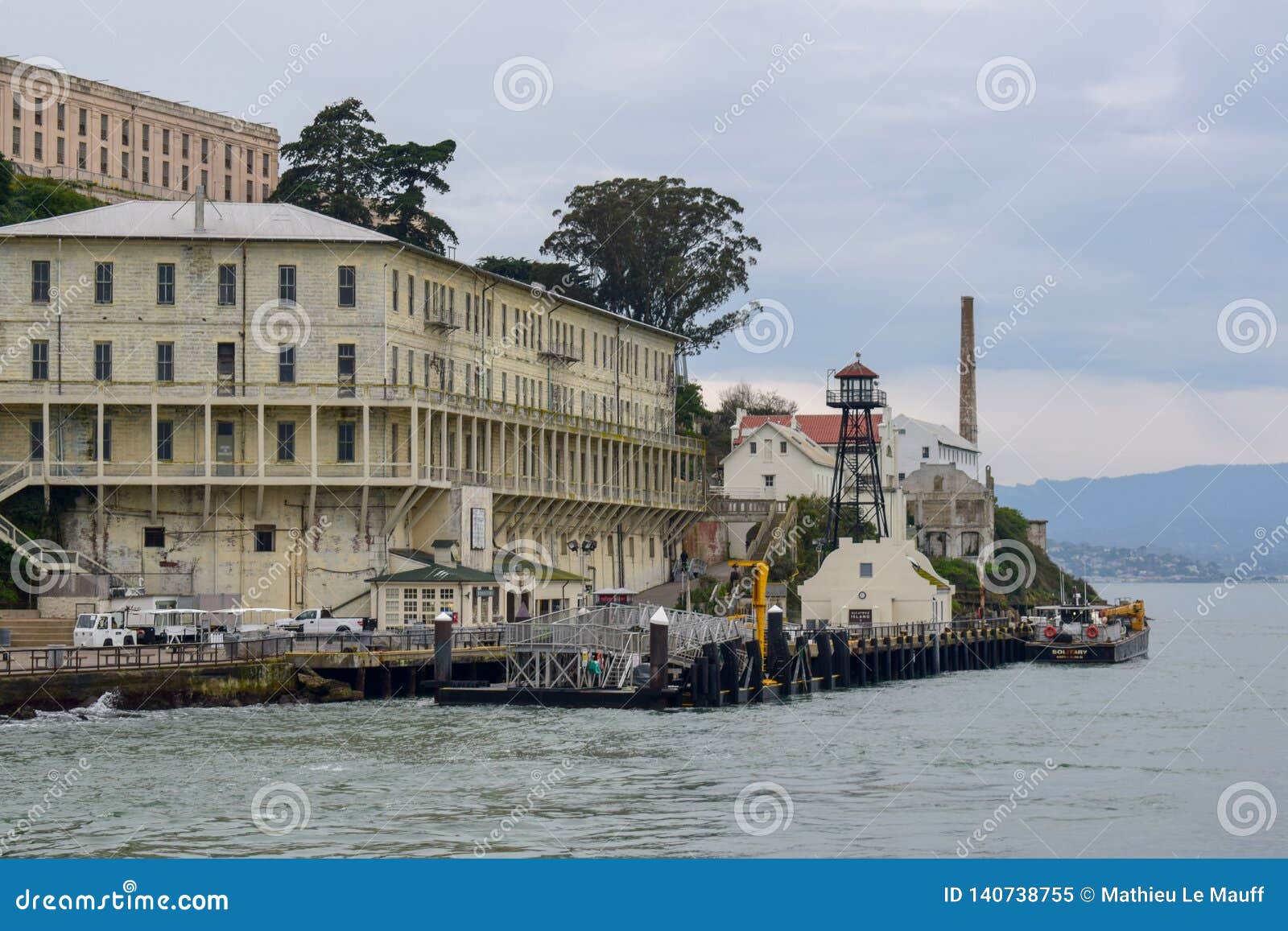 Arrival at Alcatraz Island editorial image. Image of arrival - 140738755